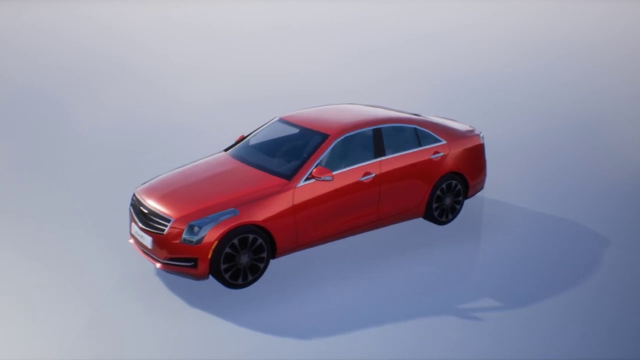 Cadillac ATS Sedan 3D model - YouTube