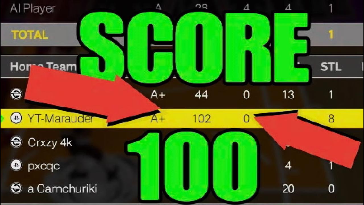 HOW TO SCORE 100 POINTS IN NBA 2K - YouTube