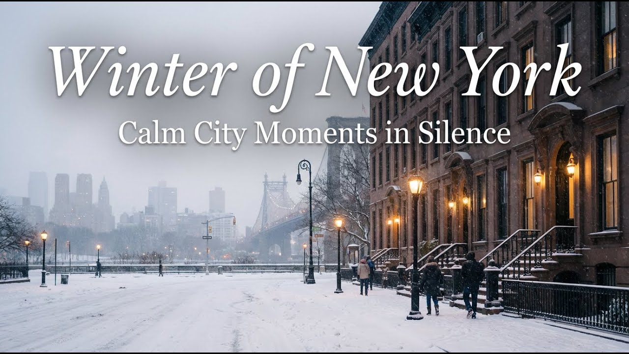 Winter of New York | Calm City Moments in Silence - YouTube