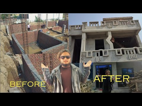 New House construction process step by step | Building A Wooden HOUSE ...
