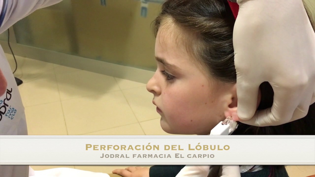 SERVICIO PERFORACIÓN LÓBULO DE LA OREJA JODRAL FARMACIA - YouTube