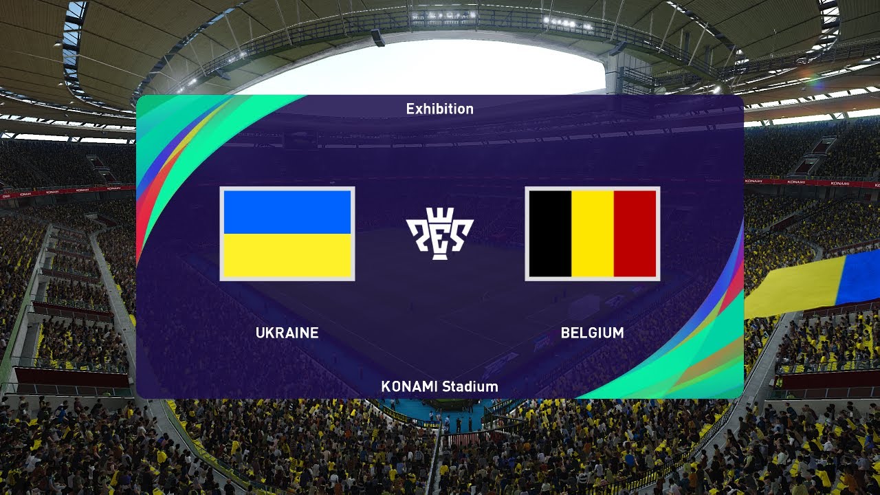 Ukraine vs Belgium (26/06/2024) UEFA Euro 2024 PES 2021 - YouTube