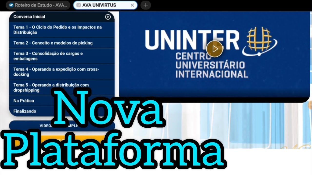 Como é a Plataforma da UNINTER - Annie Guedez - YouTube