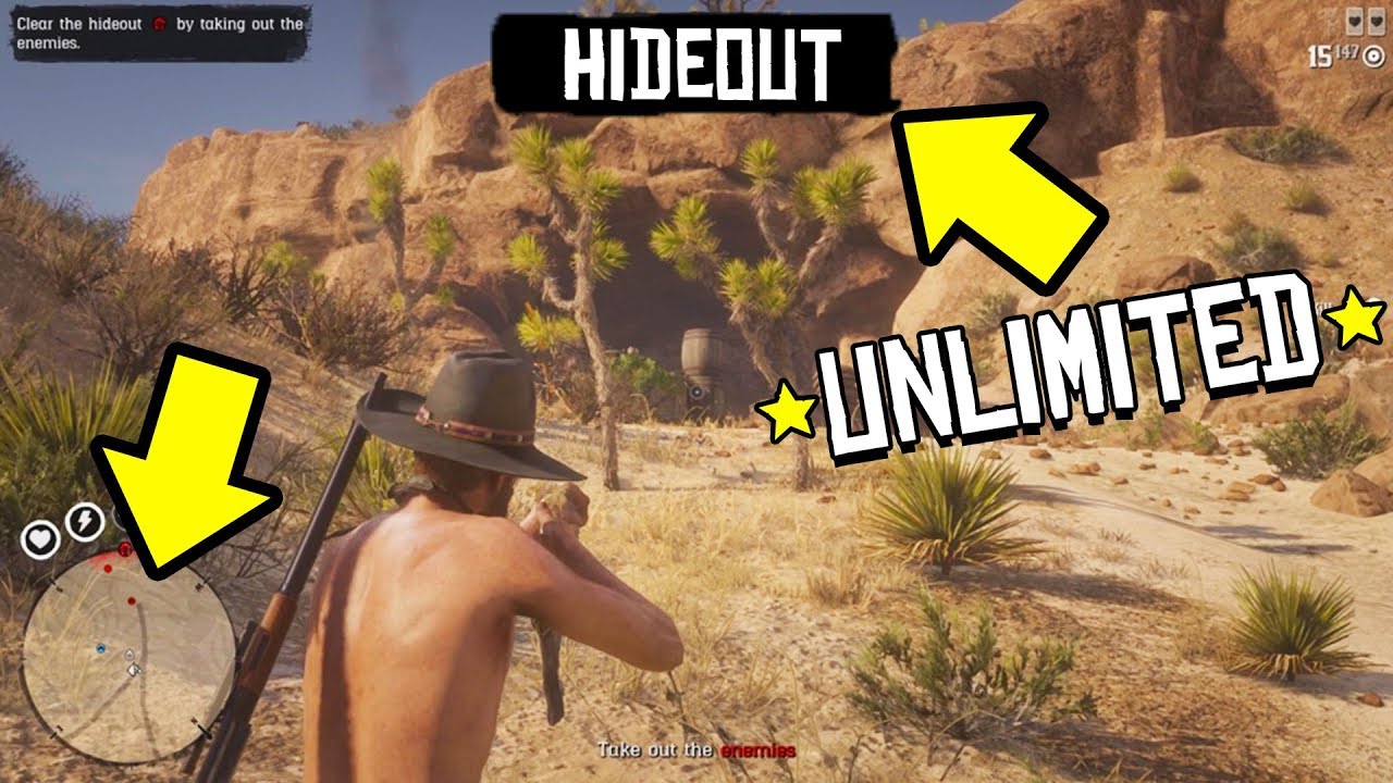 UNLIMITED GANG HIDEOUTS ROUTE IN RED DEAD ONLINE! RDR2 ONLINE GANG ...