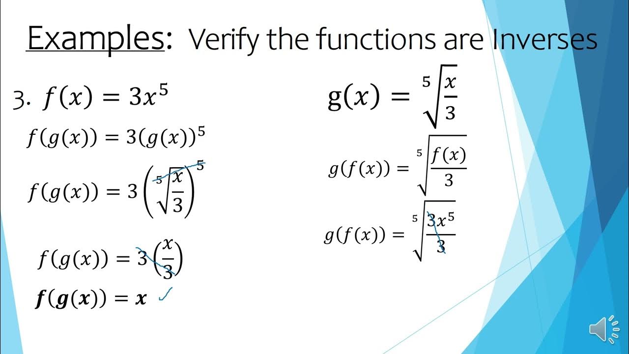 Day 3 Verifying Functions are Inverses VIDEO - YouTube