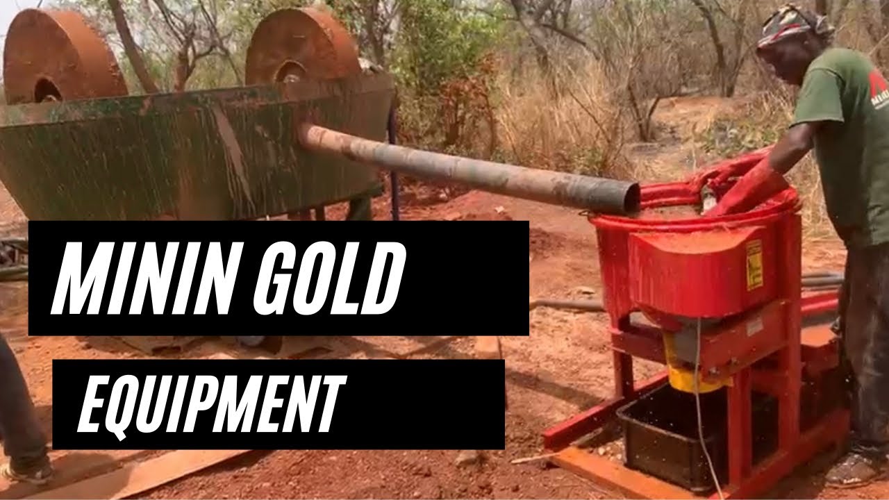 Wet pan mill with gold caha / gold mining equipment - YouTube