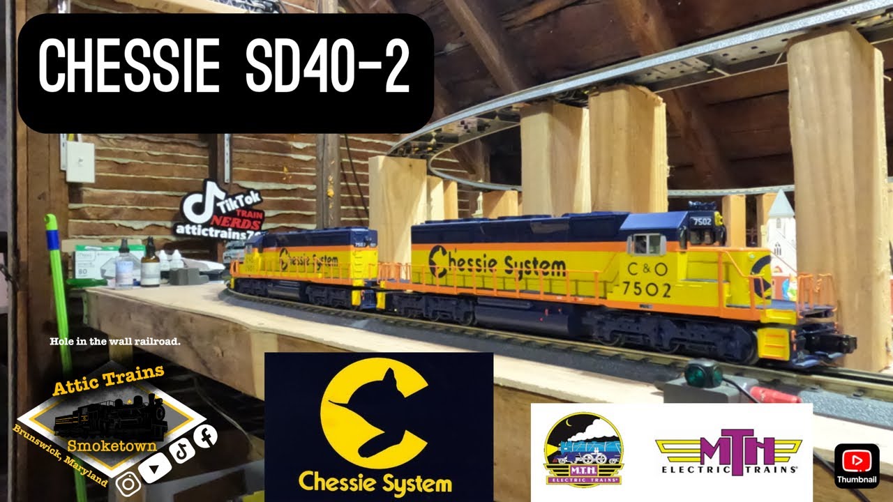 MTH Chessie SD40-2 - YouTube