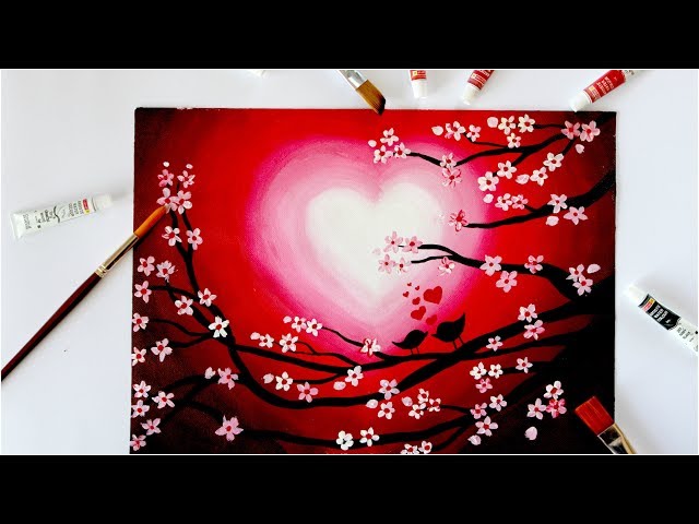 Valentines Day Canvas Painting Ideas For Beginners