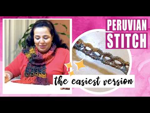 Peruvian Stitch WITHOUT a Ruler! 😍 Easy Crochet Scarf + No-Cut Fringe Trick w/Laura Cepeda