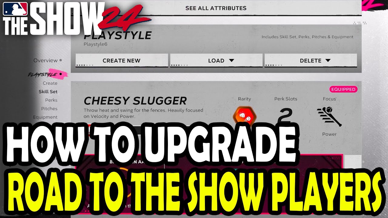 How to Upgrade Road to The Show Player in MLB the Show 24 - YouTube
