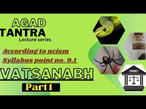 Vatsanabh Cardiac Poison Part 1 | Agadtantra Lecture Series | My BAMS ...