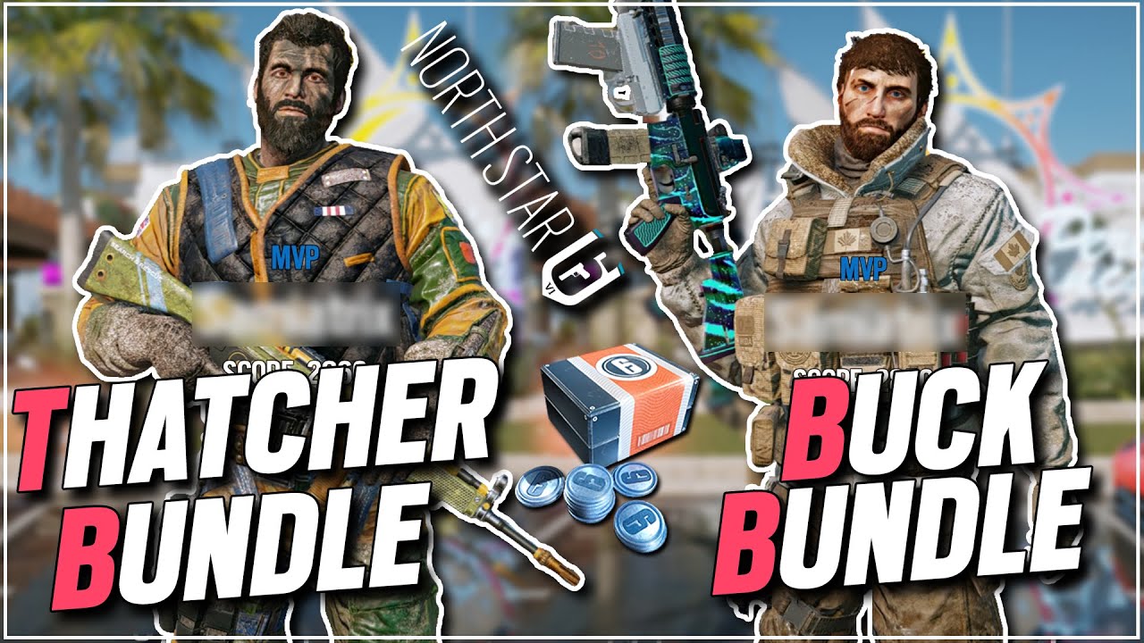*NEW* BUCK BUNDLE & THATCHER BUNDLE Battle Pass SHOWCASE IN-GAME ...