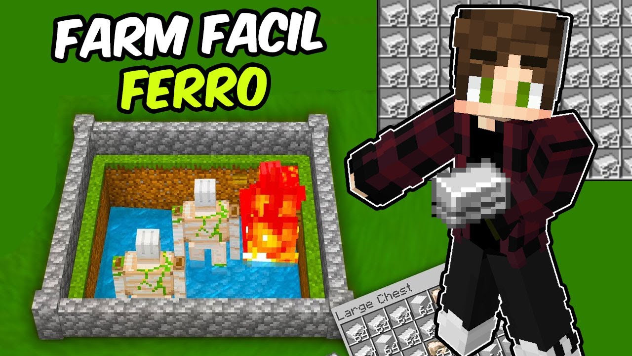 Minecraft 1.19 - COMO FAZER FARM DE FERRO MUITO FACIL ATUALIZADO ...