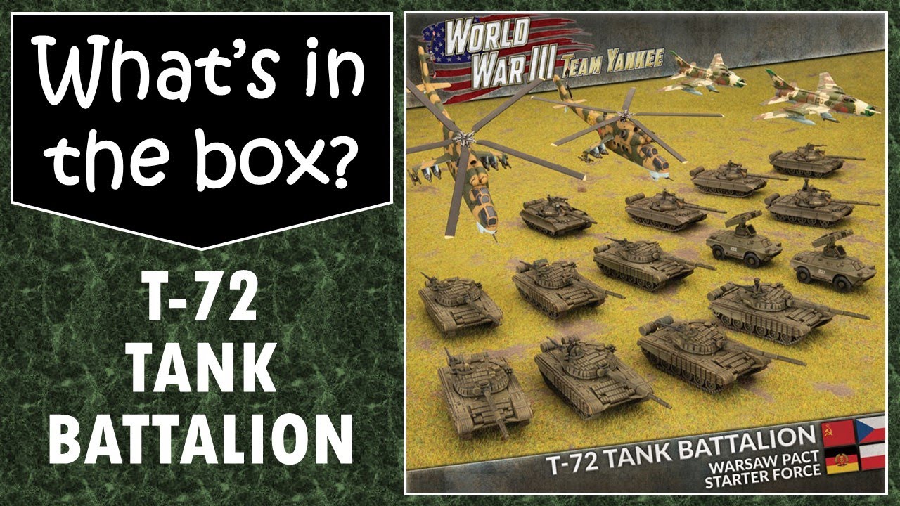 Team Yankee T-72 Tank Battalion Warsaw Pact Starter Army - unboxing and ...