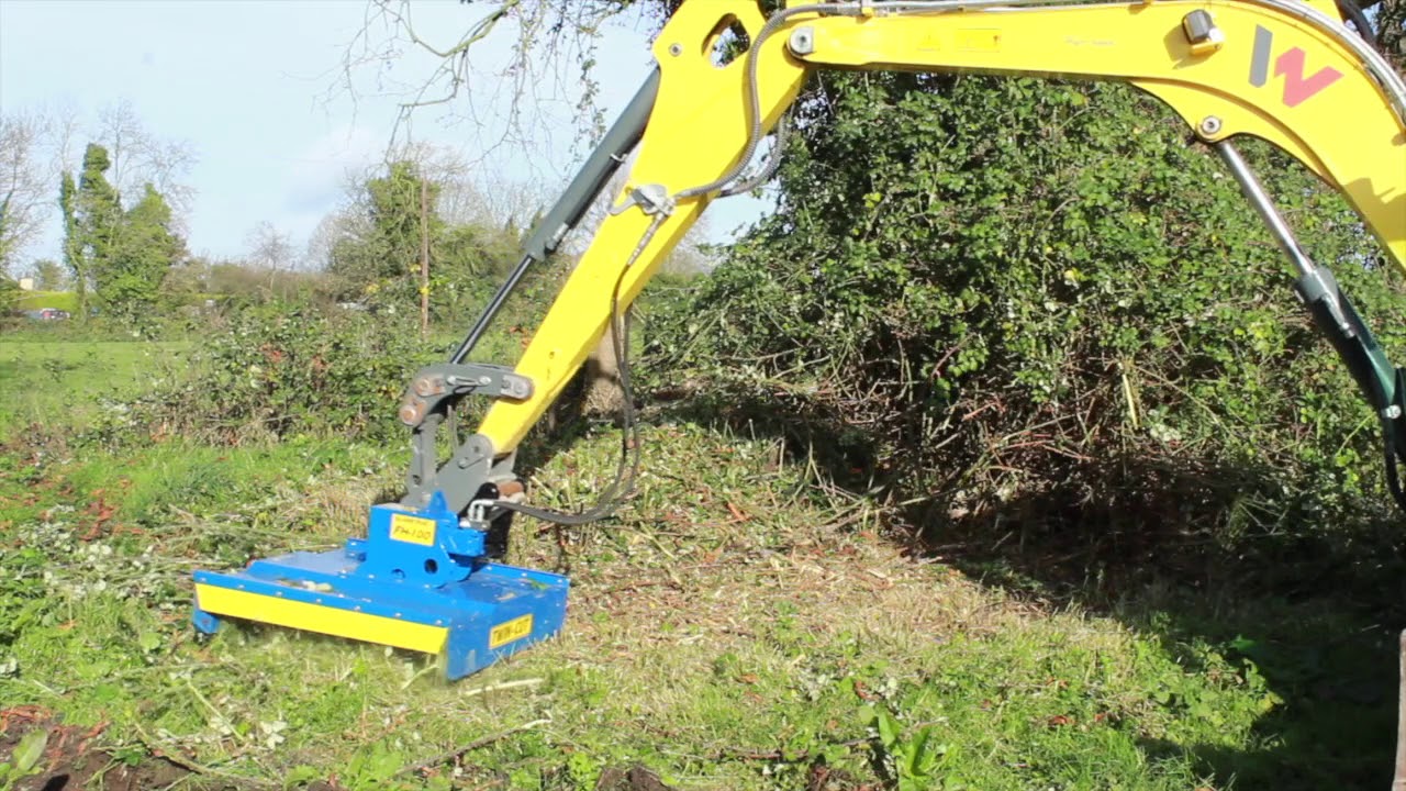 Slanetrac FH100 Flail Cutter Attachment - YouTube