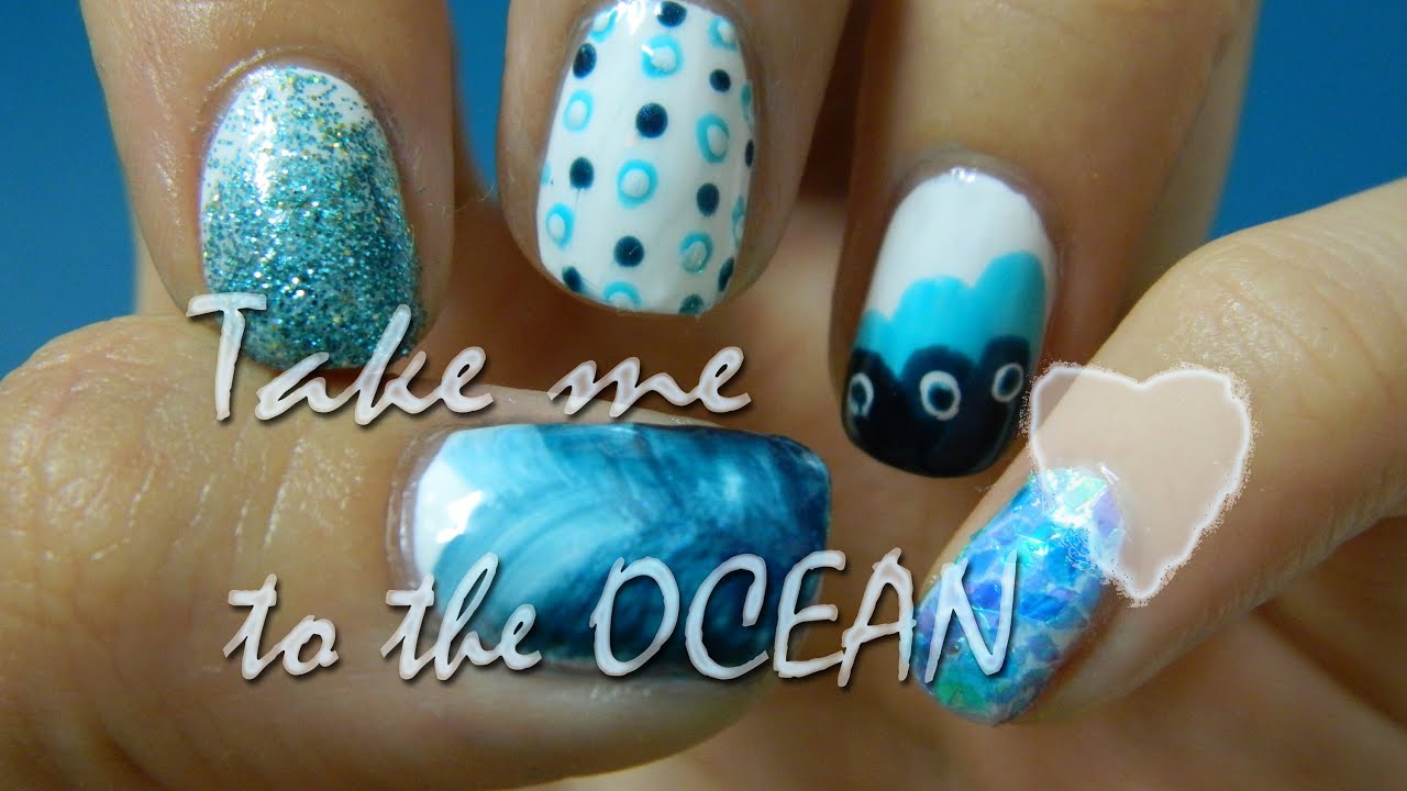 Ocean Nail Art! [Tutorial] - YouTube