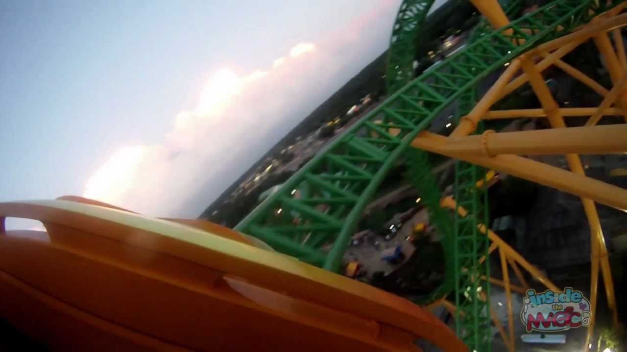 Cheetah Hunt roller coaster front row POV (with sound!) first-person at ...