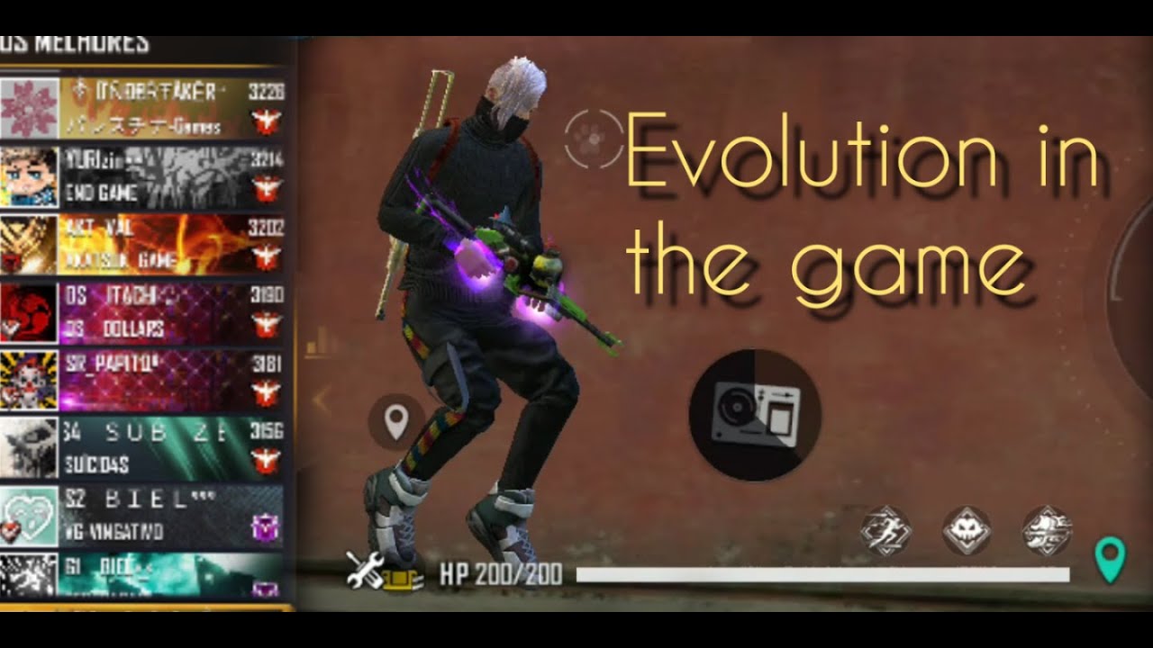 Evolution in the game free fire Game play - YouTube