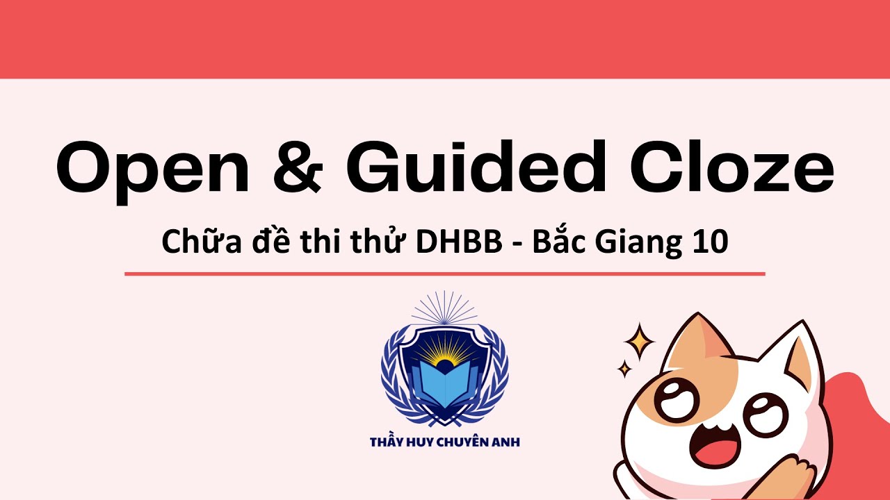 Thầy Huy Chuyên Anh | CHỮA ĐỀ THI THỬ DHBB - BẮC GIANG 10 | READING ...