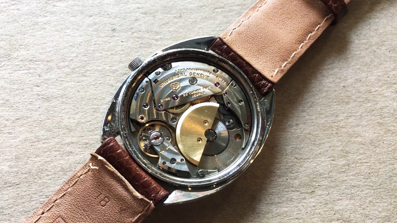 Universal geneve micro rotor white shadow automatic U 2-66 | Yougemee ...