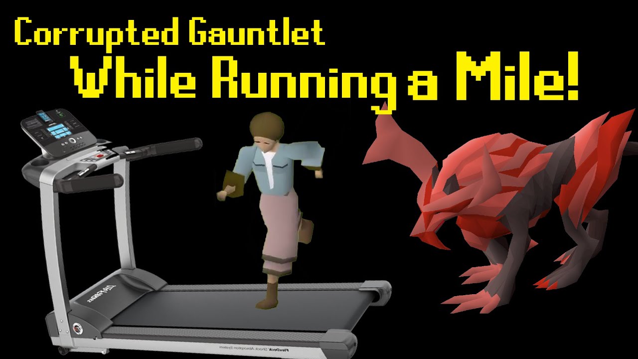 Running A mile While doing Corrupted Gauntlet! - YouTube