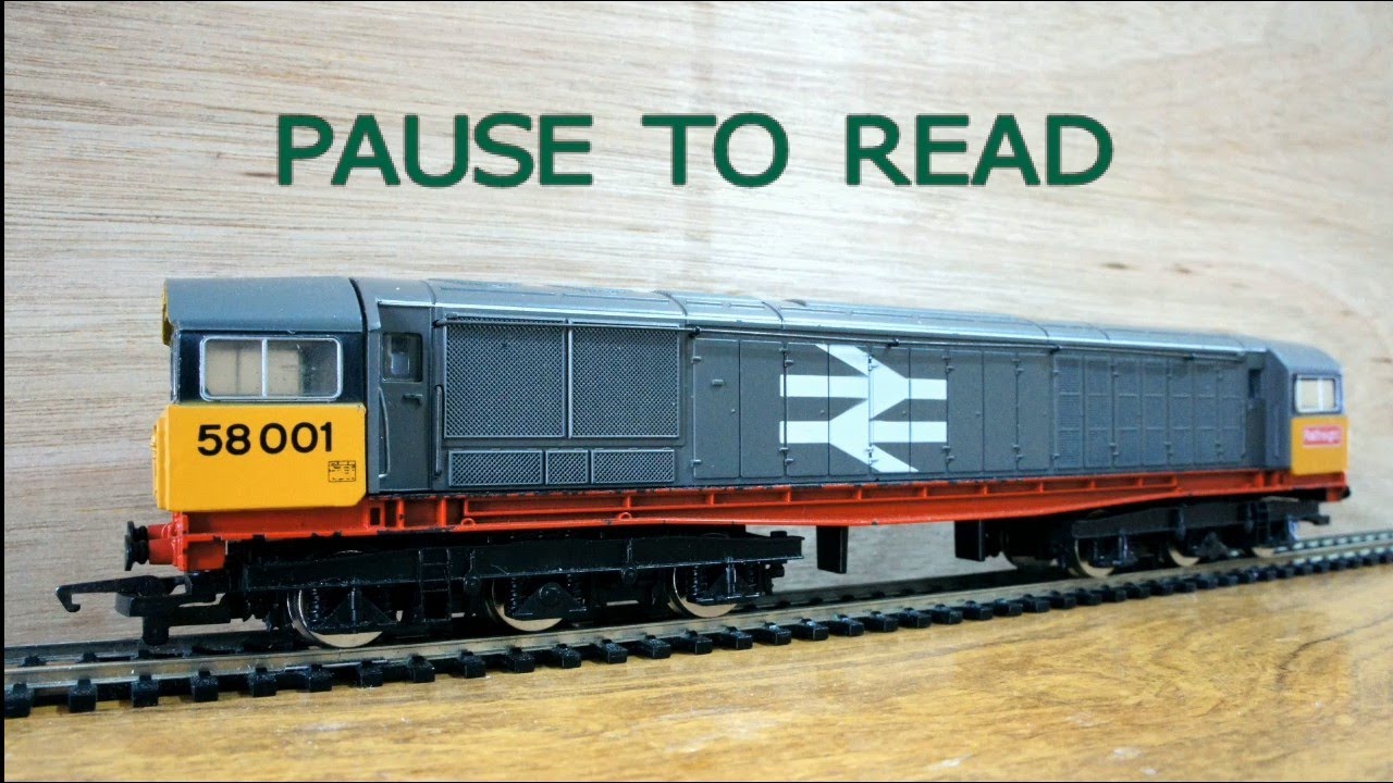 Railfreight Class 58 Diesel No 58 001 in Grey livery large Intercity ...