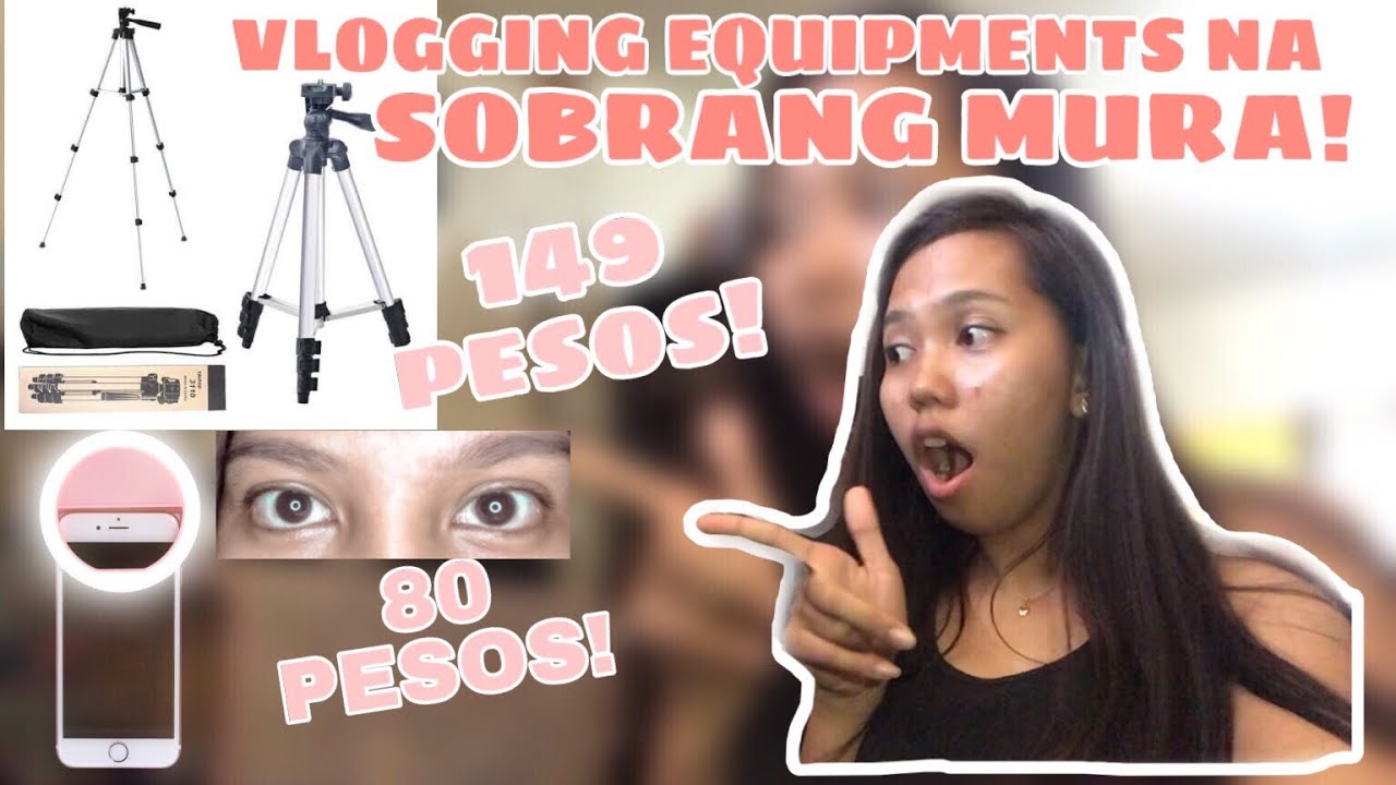 AFFORDABLE VLOGGING EQUIPMENTS! + SHOPEE HAUL! (PART 1) | Leslie Grace ...