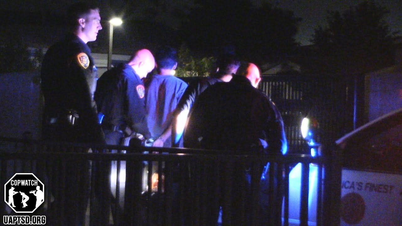 Copwatch | Pretext Traffic Stop | Cuffed | Vehicle Searched - YouTube
