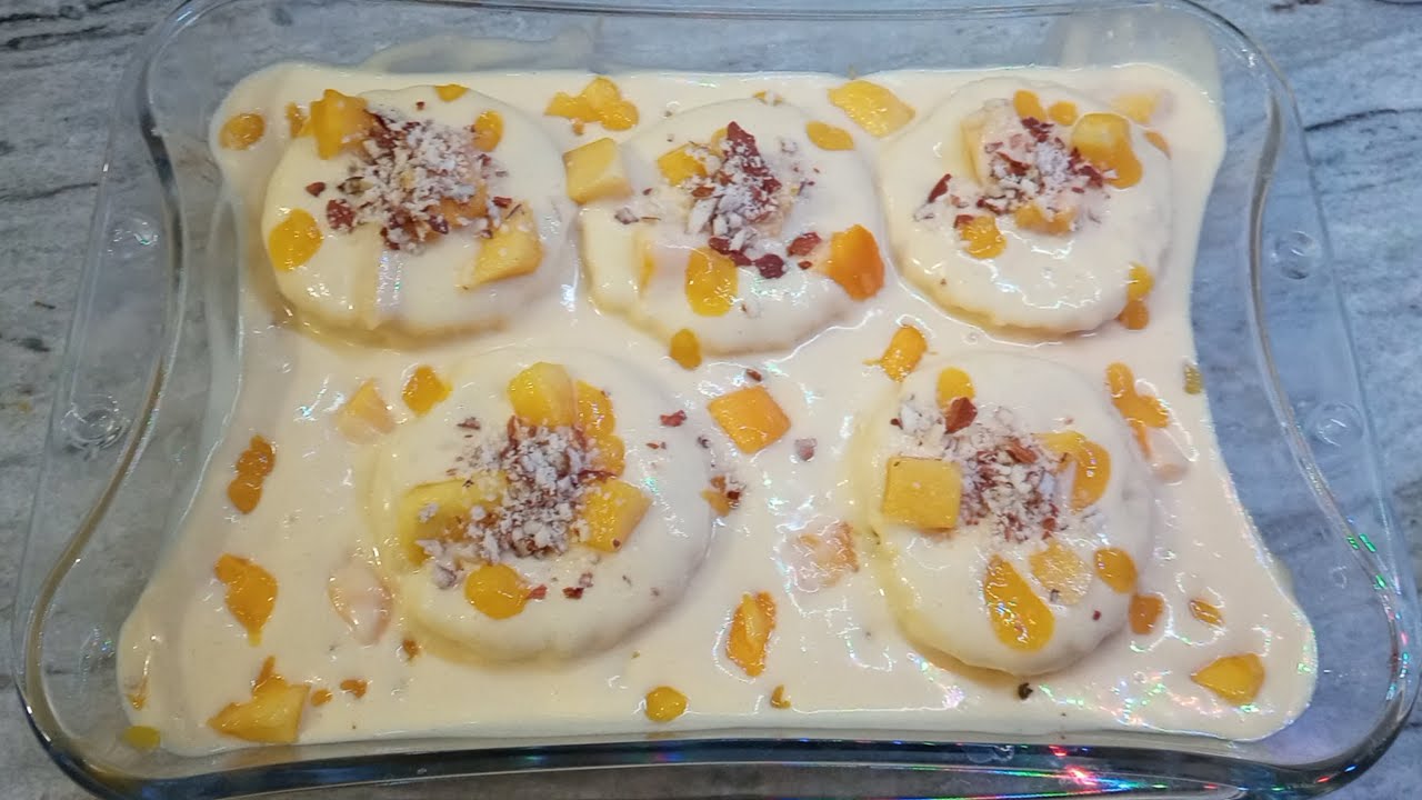 Arabian Mango Dessert Recipe| 10 Minutes Dessert Recipe| Mango Pudding ...