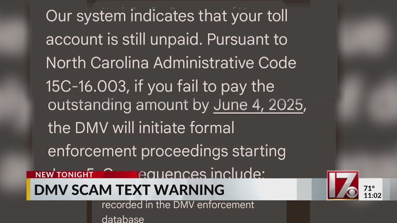 NCDMV sends warning about scam texts - YouTube