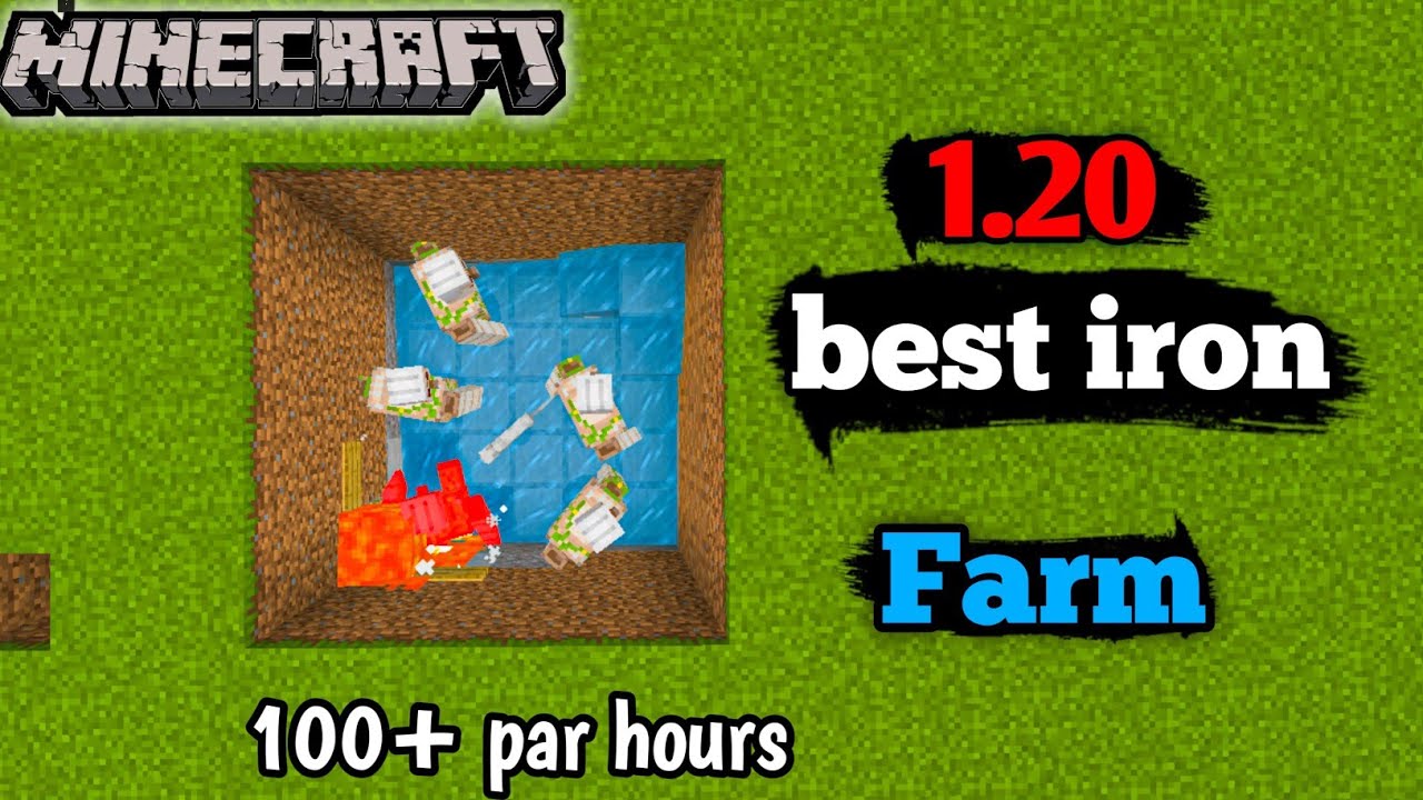 How To Build Minecraft 1.20 Best Iron Farm || 1.20 Best Iron Farm 😱 ...