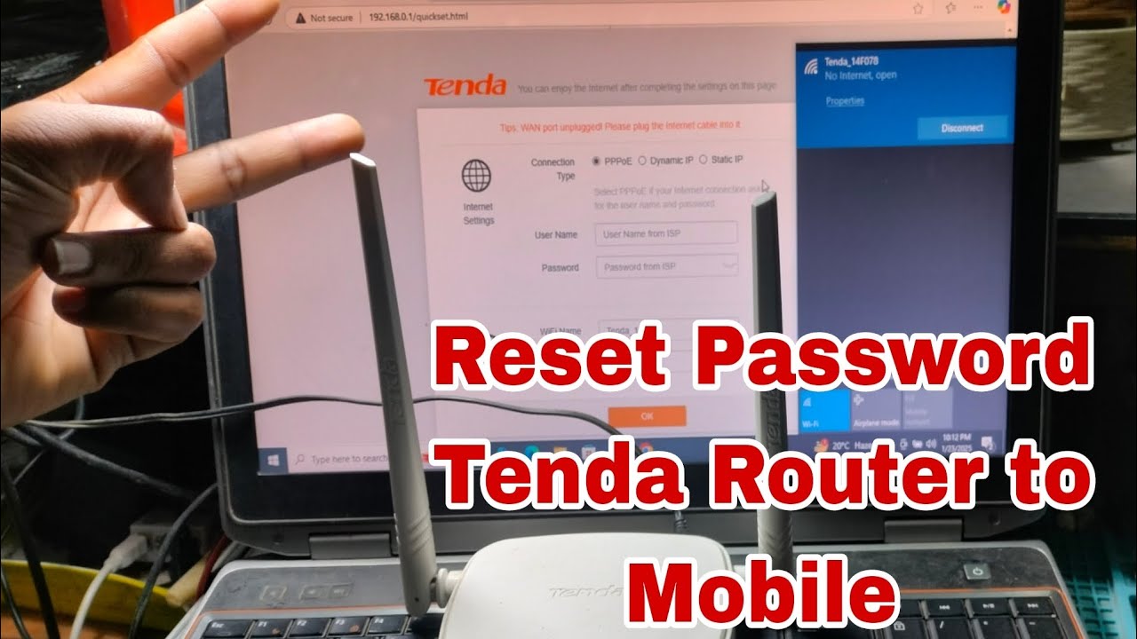 How to Change / Reset Wifi Password Tenda Router to Android Mobile ...