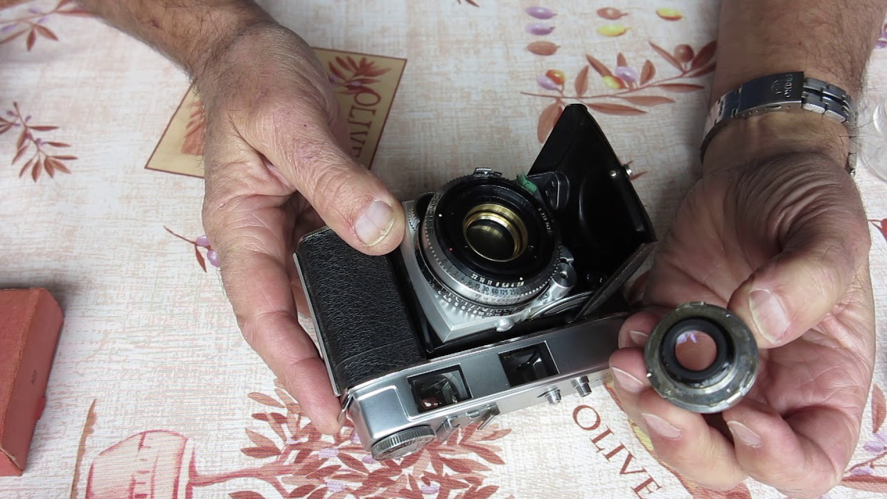 How to use the Kodak Retina IIIc type accessory lenses - YouTube