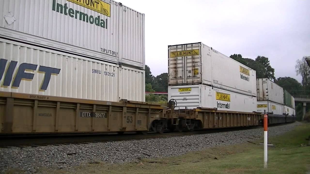 Norfolk Southern 220 EB With The NS Wolf & Gray KCS! Mableton,Ga 09-29 ...