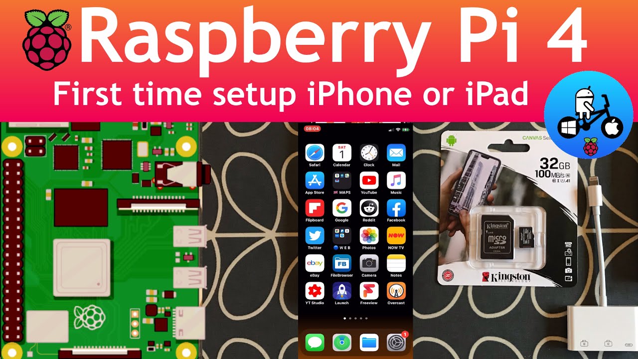First time Setup Raspberry Pi 4. With iPad or iPhone. - YouTube