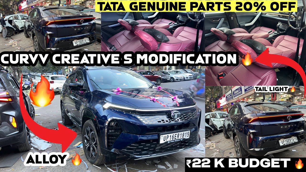 2024 Tata Curvv Modification Creative S Modification 🔥Tata Curvv modified 🔥₹22K BUDGET 😱20%OFF ...