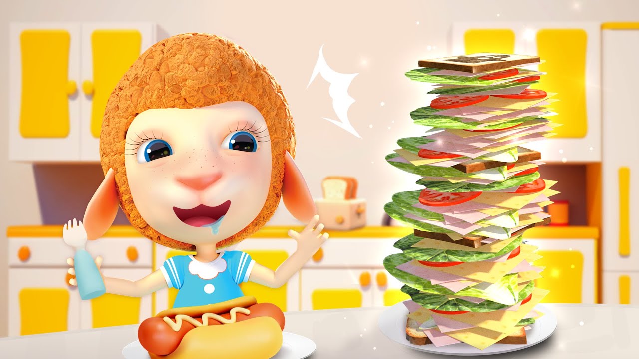 Dolly is Cooking Sandwiches Challenge | Cartoon for Kids | Dolly and ...
