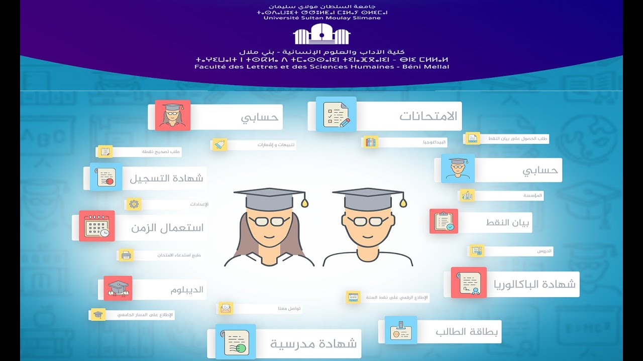FLSHBM التسجيل بمنصة الشؤون الطلابية بكلية الاداب والعلوم الانسانية بني ...