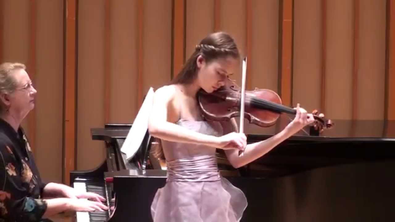 Geneva Lewis - Barber Violin Concerto 2nd Mvt. Andante - YouTube