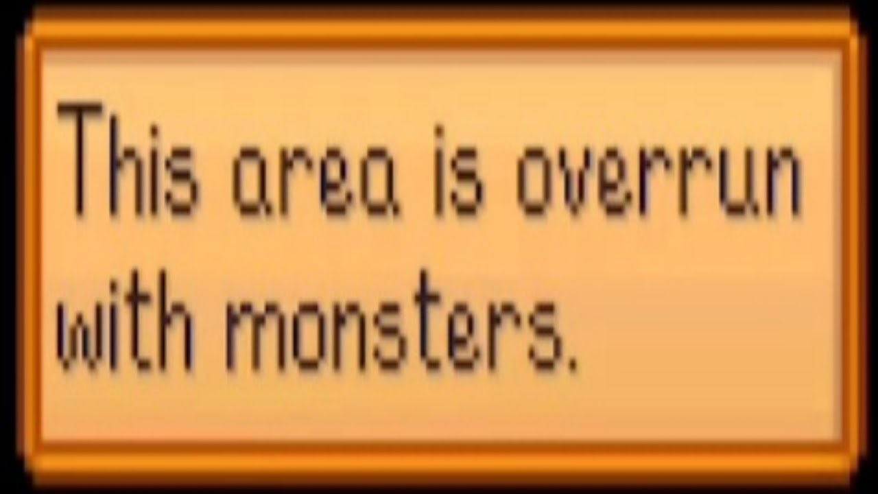 "This area is overrun with monsters." - YouTube