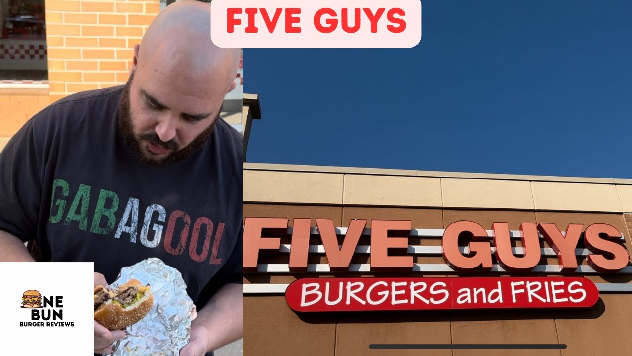 One Bun Burger Reviews Episode 8: Five Guys (Staten Island, NY) - YouTube