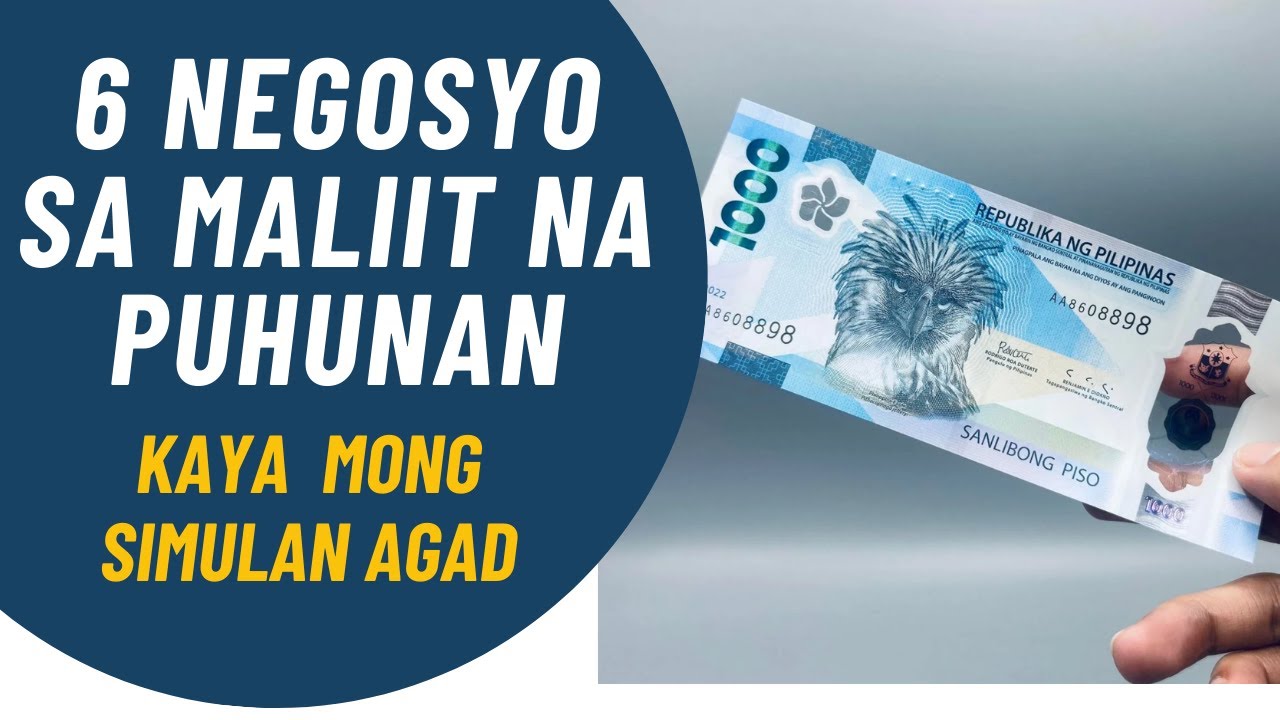 Mga Negosyong Kayang Simulan Kahit Maliit ang Puhunan #money #business ...