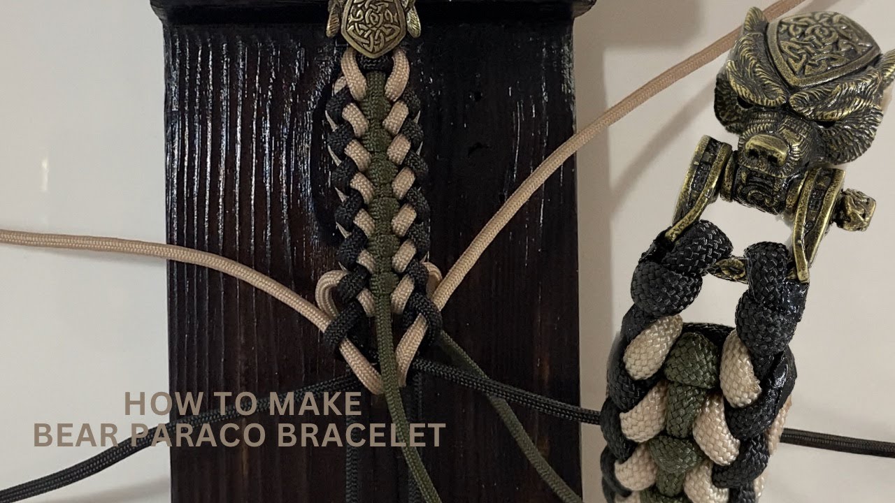 Paracord Magic; Step by step to making Bear Paracord Bracelet - YouTube
