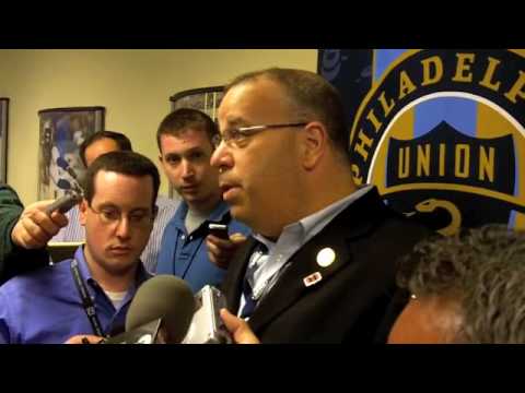 Philadelphia Union President Tom Veit Addresses Lincoln Field Gate ...