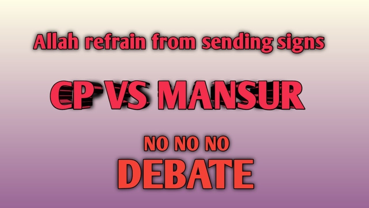 Christian Prince vs Mr Mansur Debate. Abdool is back. Mr No. (For Educational purposes only ...