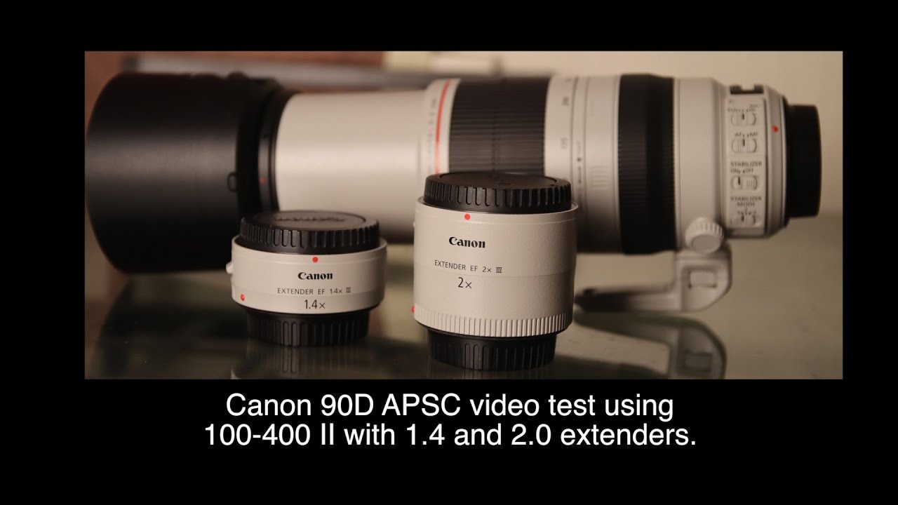 Canon 90d nature and extenders 1.4x and 2.0x video test on APSC crop ...