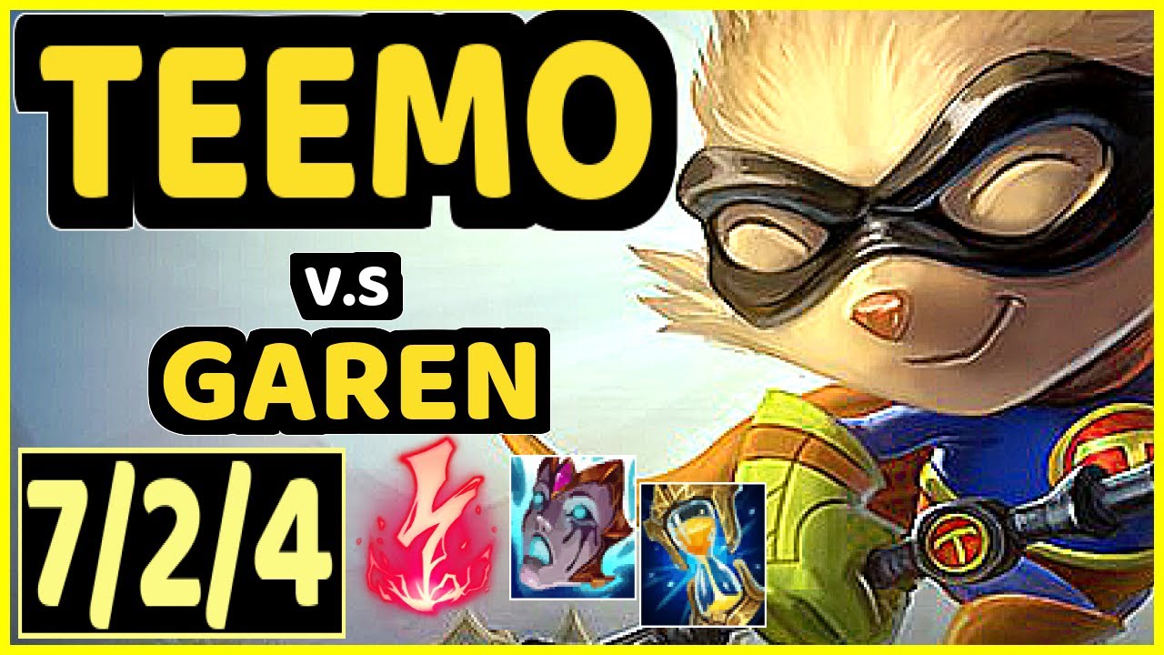 TEEMO vs GAREN - 7/2/4 KDA TOP GAMEPLAY - EUW Ranked DIAMOND - YouTube