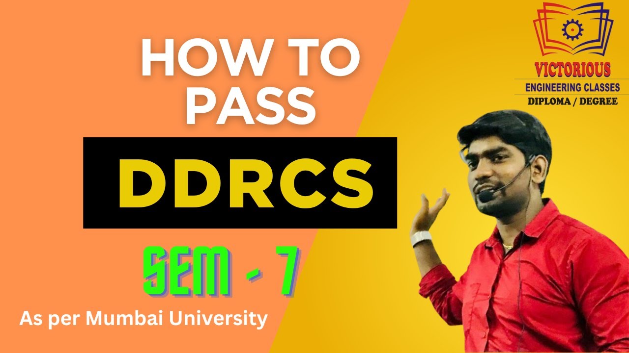 How to Pass DDRCS Sem 7 Mumbai University Design and Drawing of ...