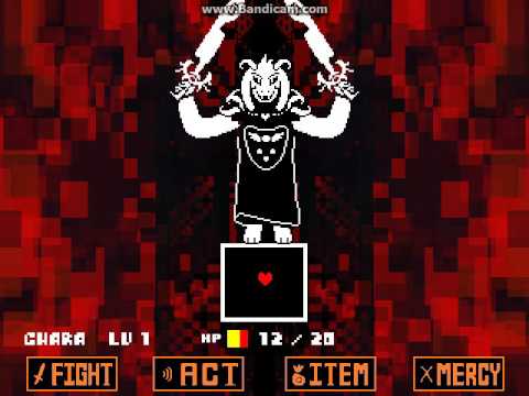 Undertale - Asriel Dreemurr fight Part 1: The God of Hyperdeath - YouTube