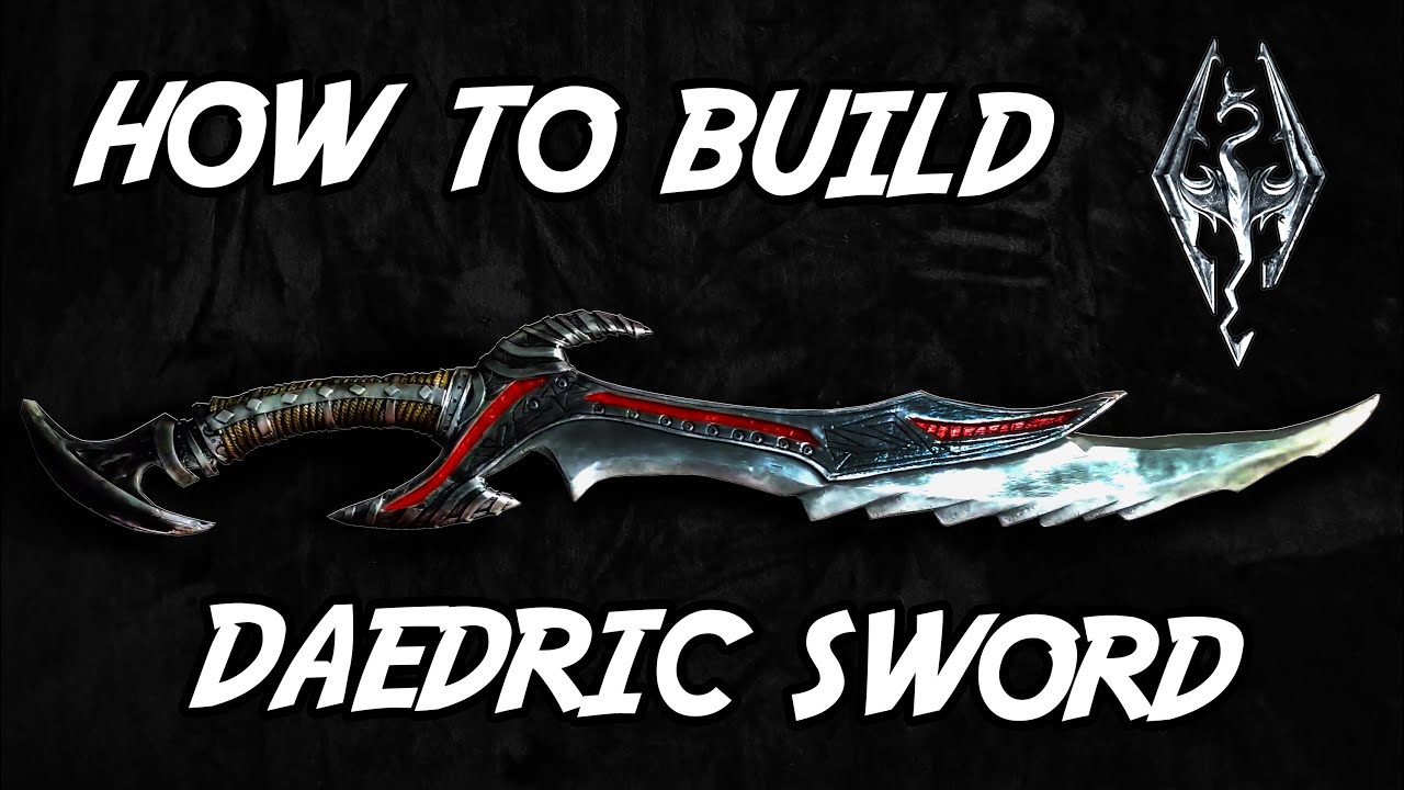 Como construir ESPADA DAEDRIC SKYRIM / how to build DAEDRIC SWORD ELDER ...
